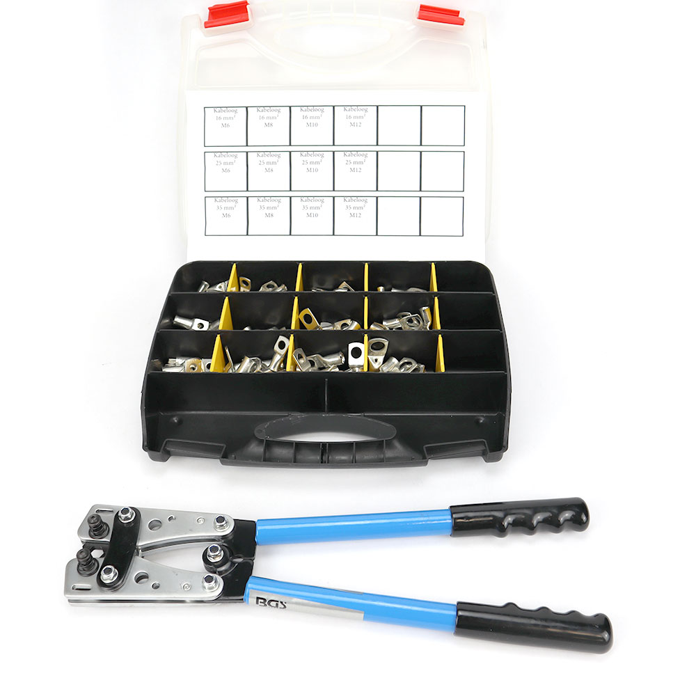 Assortiment kabelogen 16/25/35 mm² 120-delig | Met tang | Automotive Line